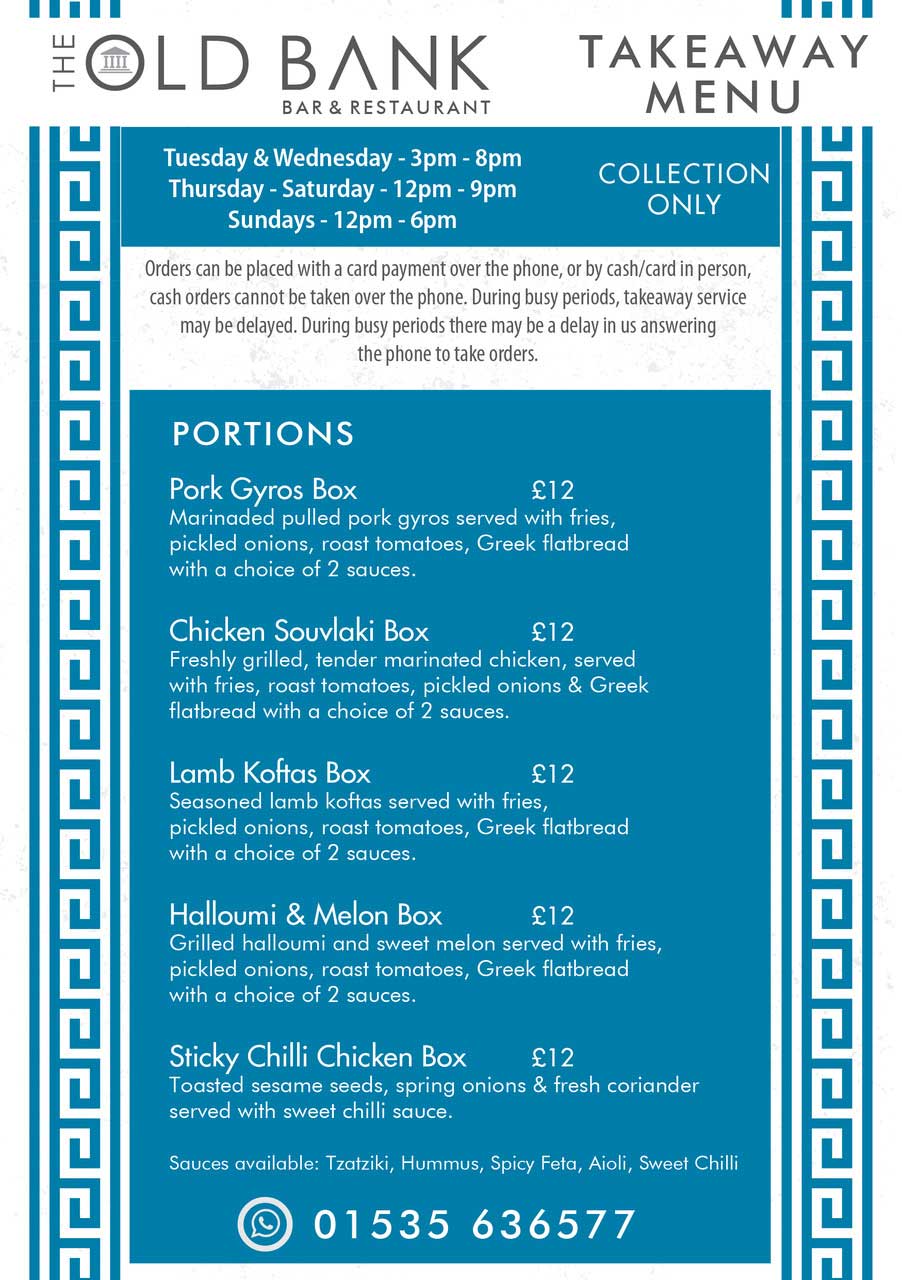 The Old Bank Bar and Restaurant - Home Page